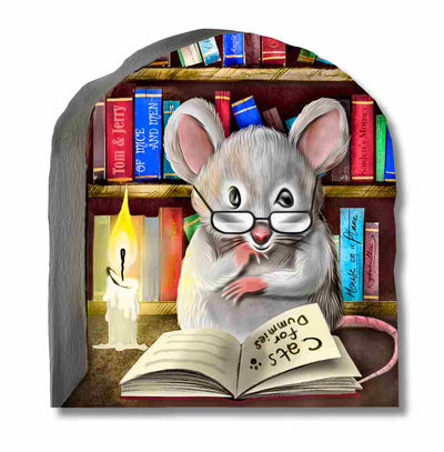 Mouse Reading Book 3D Wall Sticker Decoration Collection – Micesterpiece