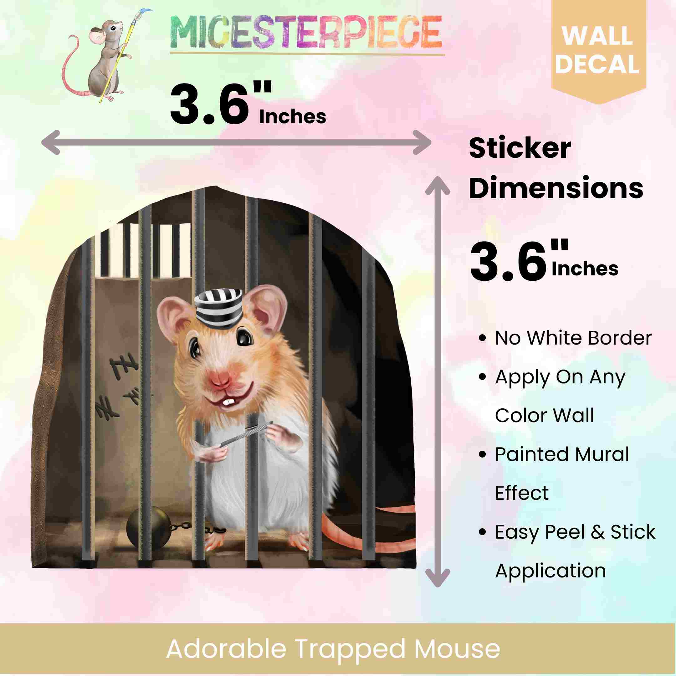 3D Mouse Trap Wall Decal - Micesterpiece – Micesterpiece